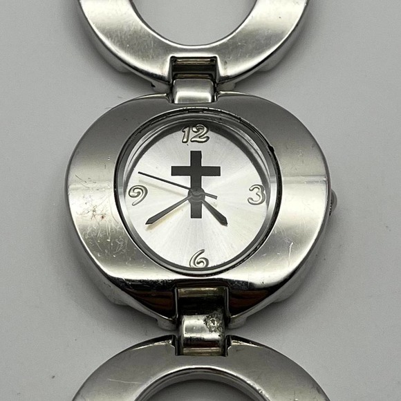 Unbranded | Accessories | Silver Cross Watch | Poshmark